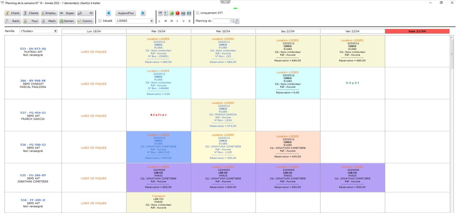 TP Planning - Logiciel de planning pour les travaux publics
