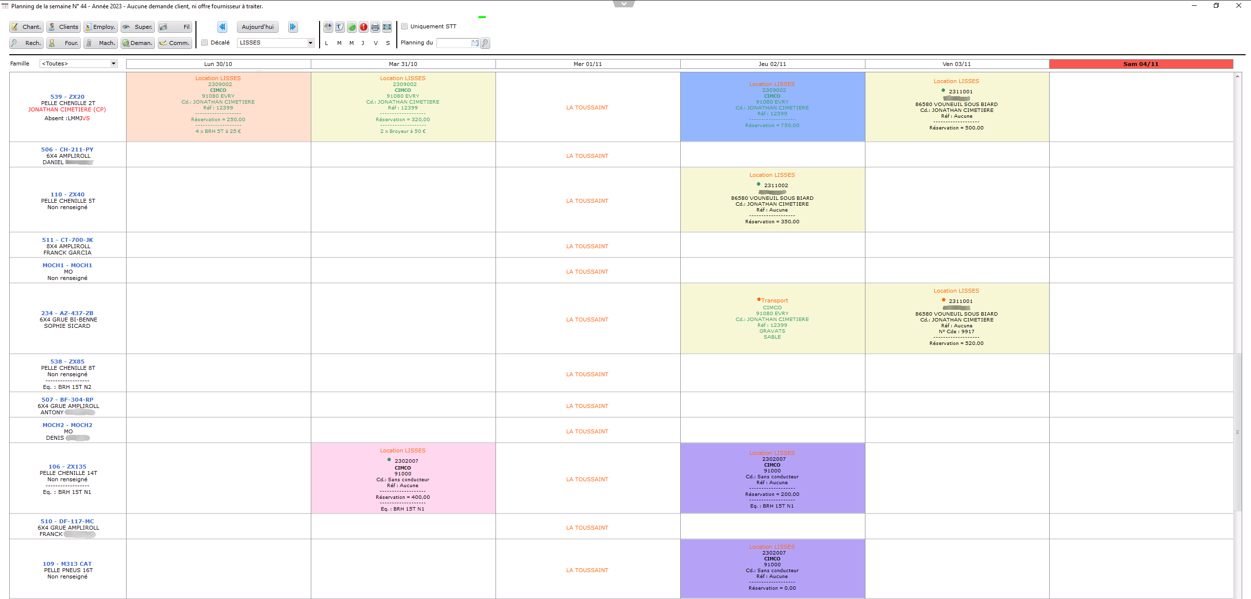 TP Planning - Planning et facturation pour les travaux publics